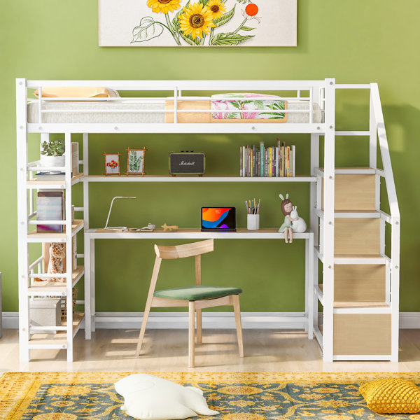 Mid height loft beds for adults store